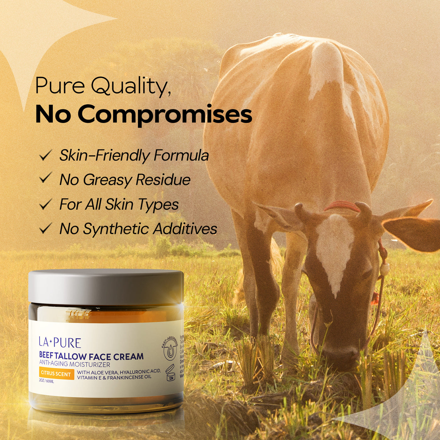 Beef Tallow Face Cream (2 oz)