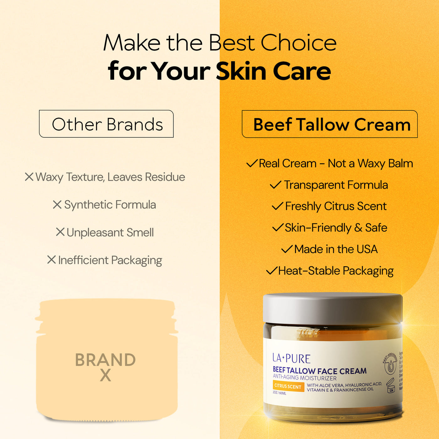 Beef Tallow Face Cream (2 oz)